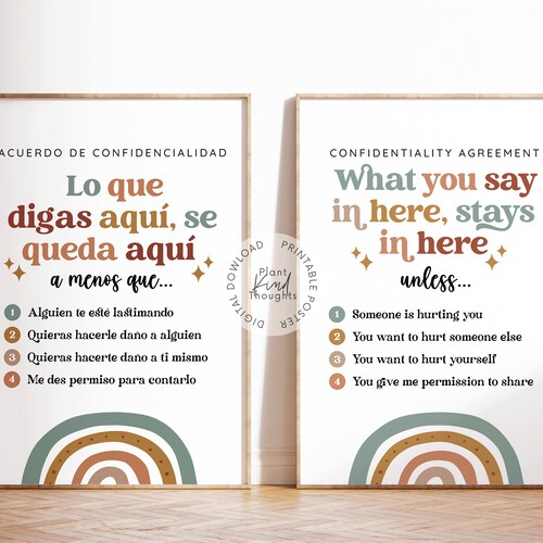 What You Say in Here Stays in Here Confidentiality Counselor - Etsy