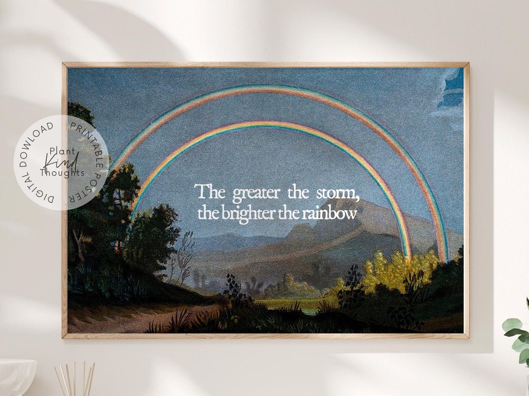 RAINBOW QUOTE Therapy Poster Psychology Gift for Psychologist School ...