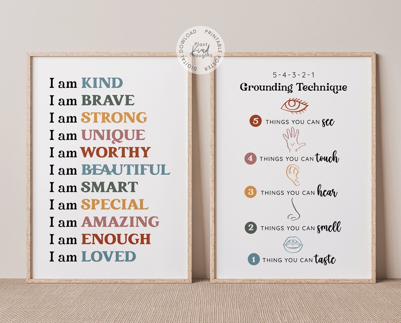 10 RAINBOW Counseling Posters Bundle School Counselor Office - Etsy