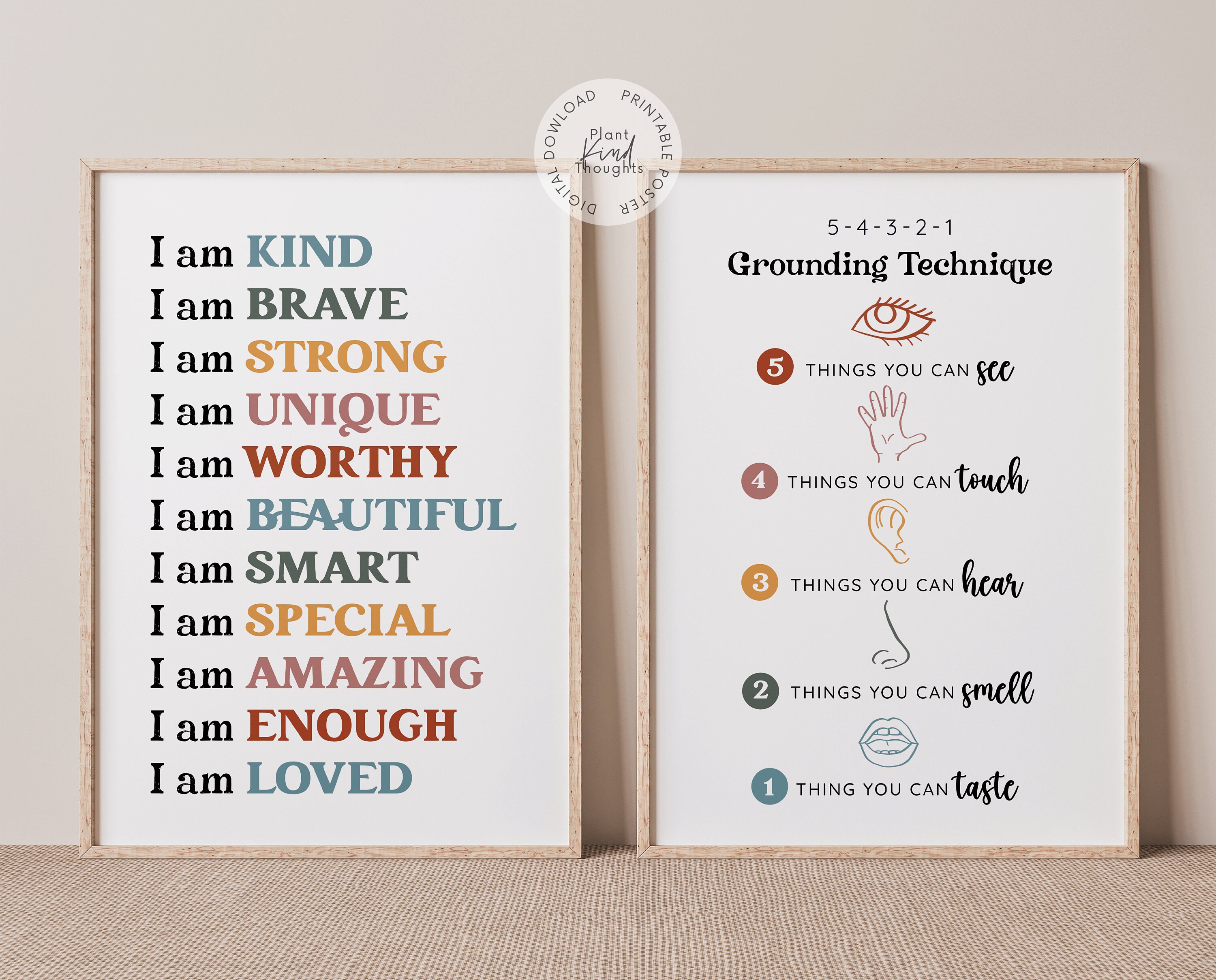 10 RAINBOW Counseling Posters Bundle School Counselor Office Decor ...