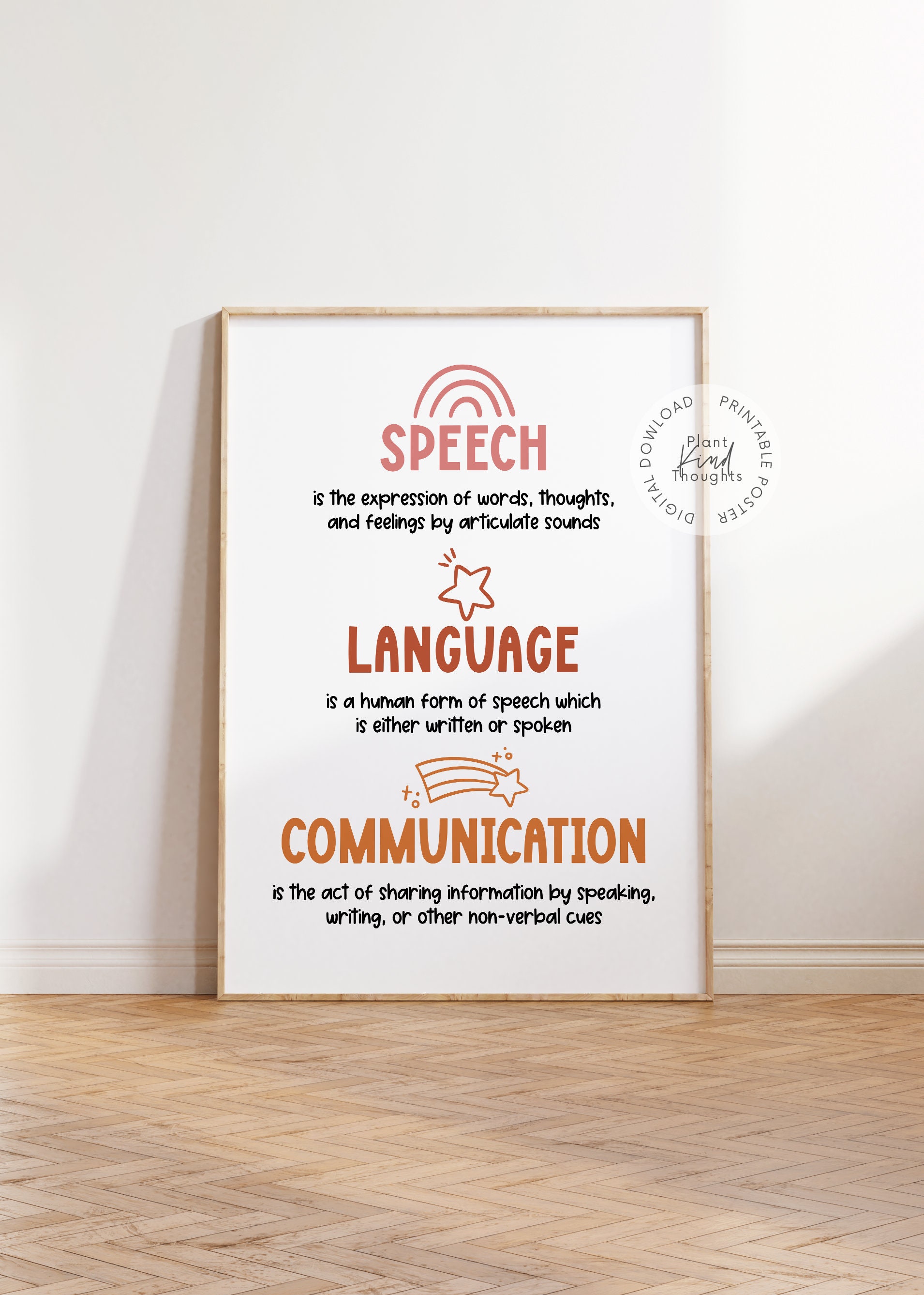 SPEECH LANGUAGE & Communication Poster Speech Room Decor Speech ...