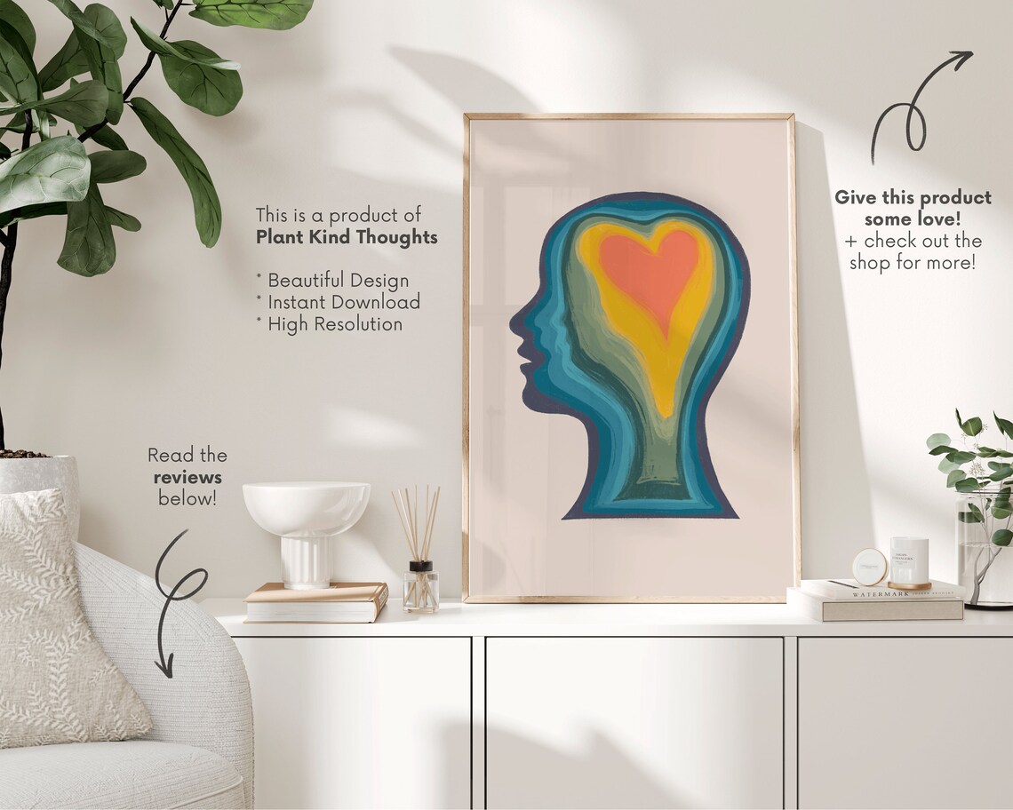 RAINBOW MIND Mental Health Poster: Kind Mind School Counselor - Etsy