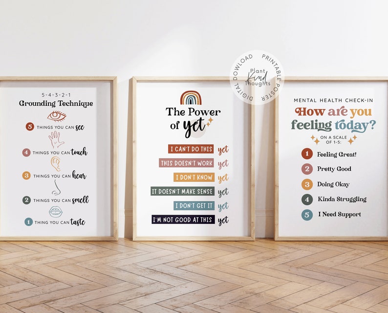 20 RAINBOW School Counseling Posters Bundle School Counselor Office ...