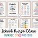 8 SCHOOL NURSE Office Decor School Clinic School Nurse Posters School ...