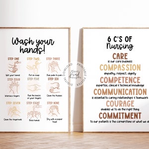 8 SCHOOL NURSE Office Decor School Clinic School Nurse Posters School ...