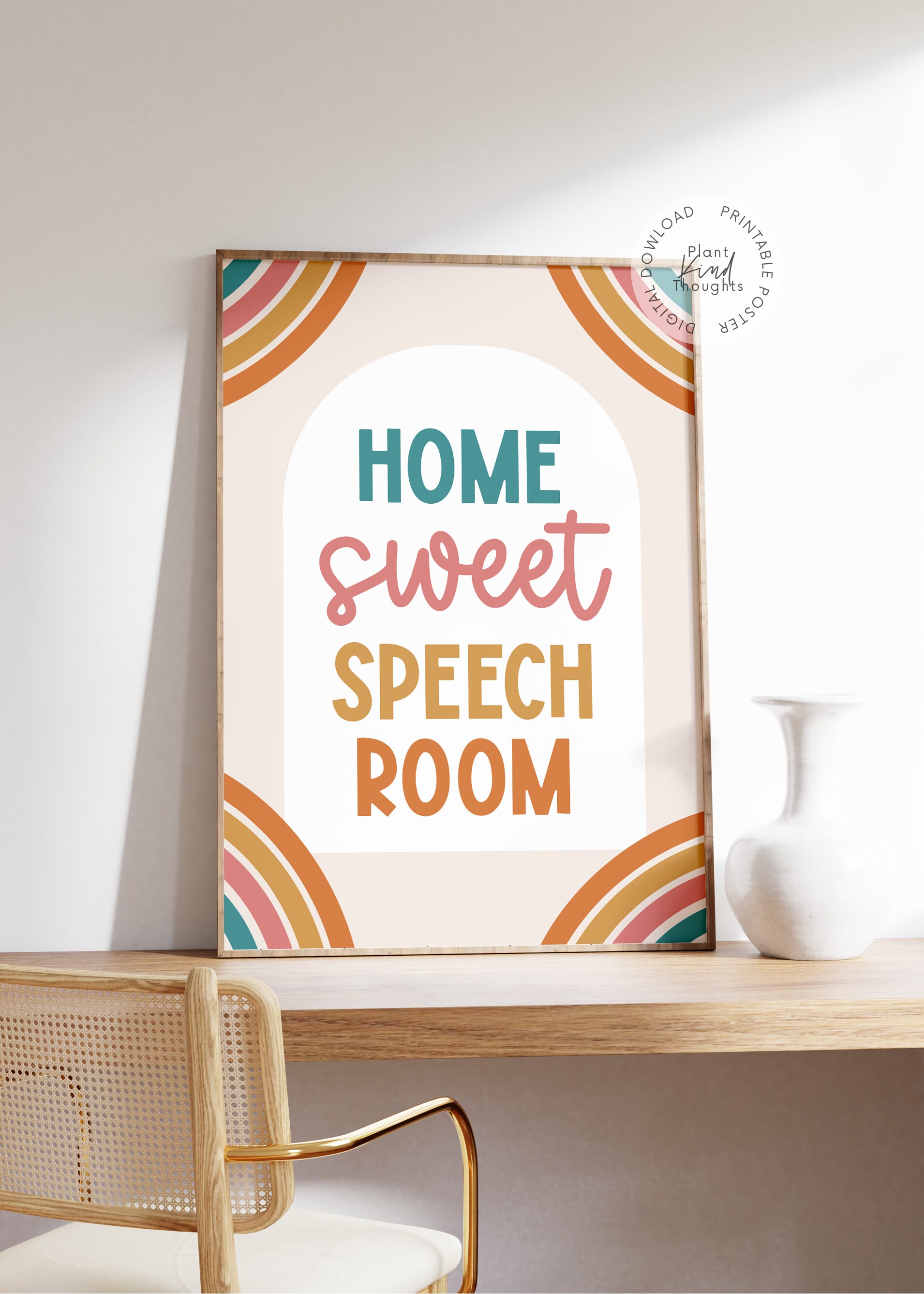 HOME SWEET Speech Room Sign Poster Speech Room Decor Speech Language ...