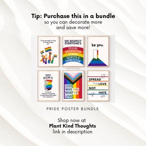 Safe Space PRIDE Classroom Poster: Inclusive LGBTQ Safe Space Classroom ...