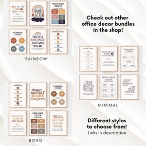 BUNDLE OF 10 Mental Health Posters: School Counselor Office | Etsy