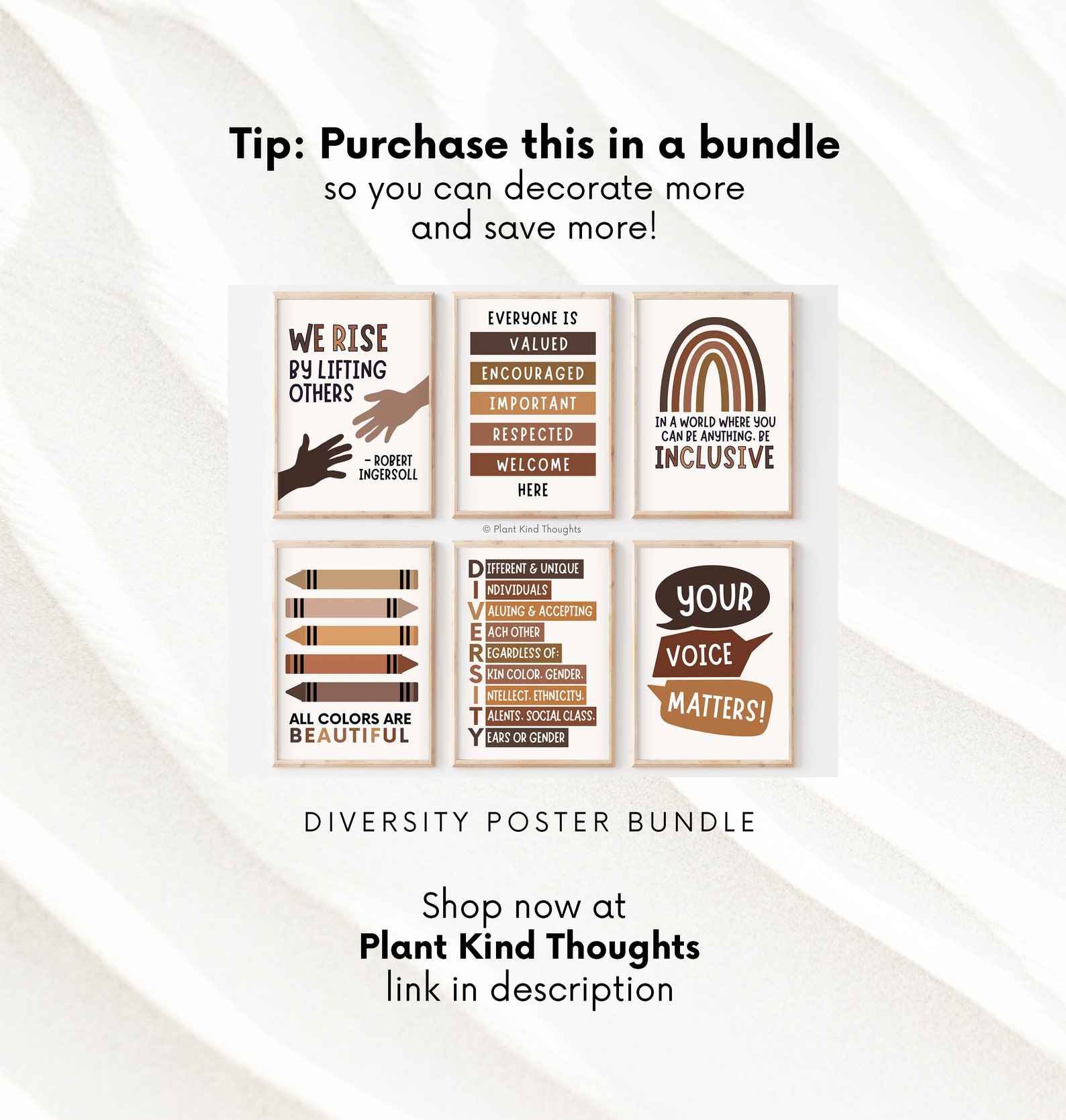 Be Inclusive DIVERSITY Classroom Poster: Inclusive Human | Etsy