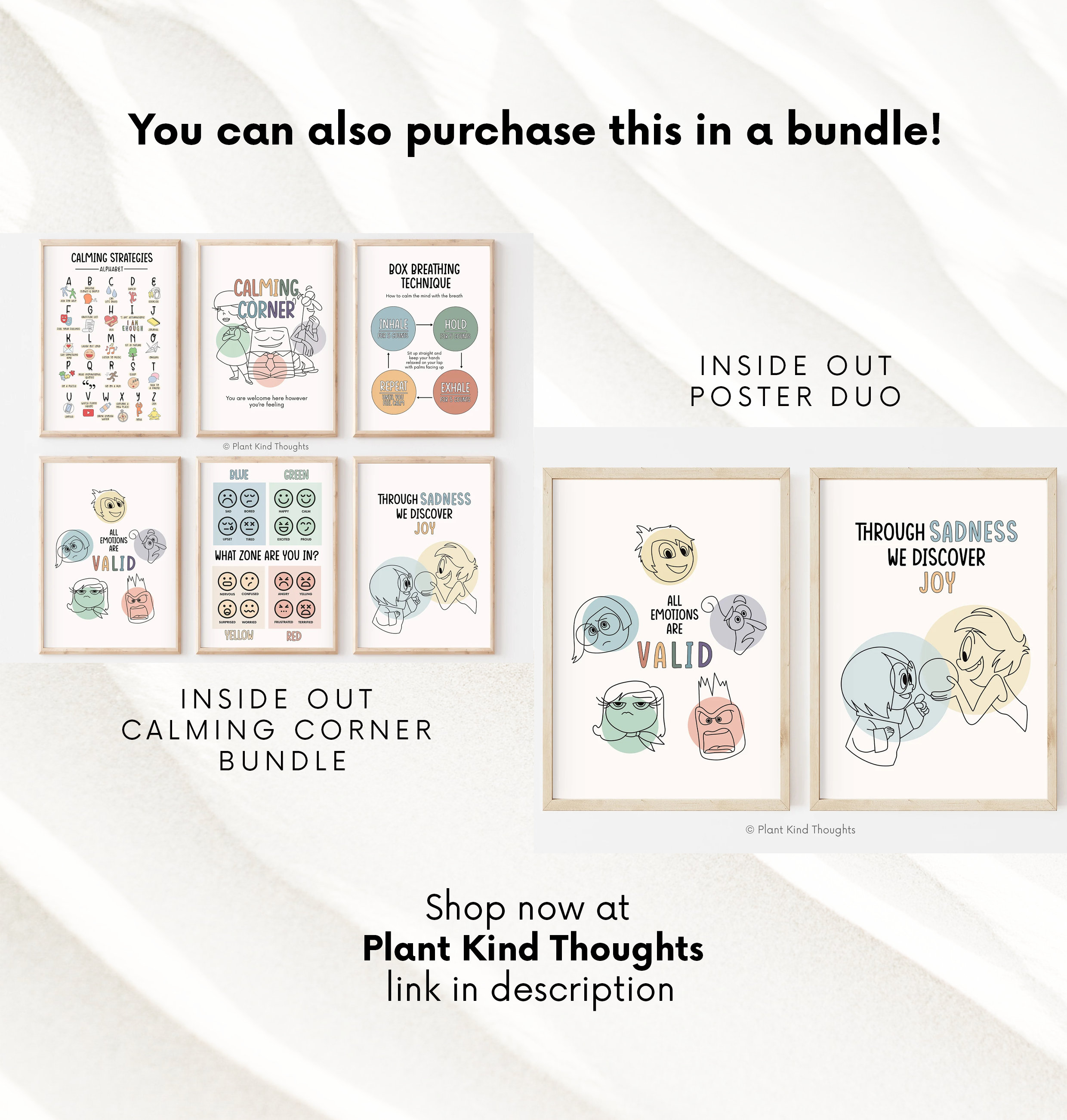 INSIDE OUT All Emotions Are Valid Mental Health Poster: School ...