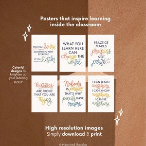 BUNDLE OF 6 LEARNING Classroom Posters: Classroom Decor Home School ...