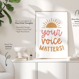 YOUR VOICE Matters Poster Speech Room Decor Speech Language Pathologist ...