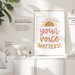 YOUR VOICE Matters Poster Speech Room Decor Speech Language Pathologist ...