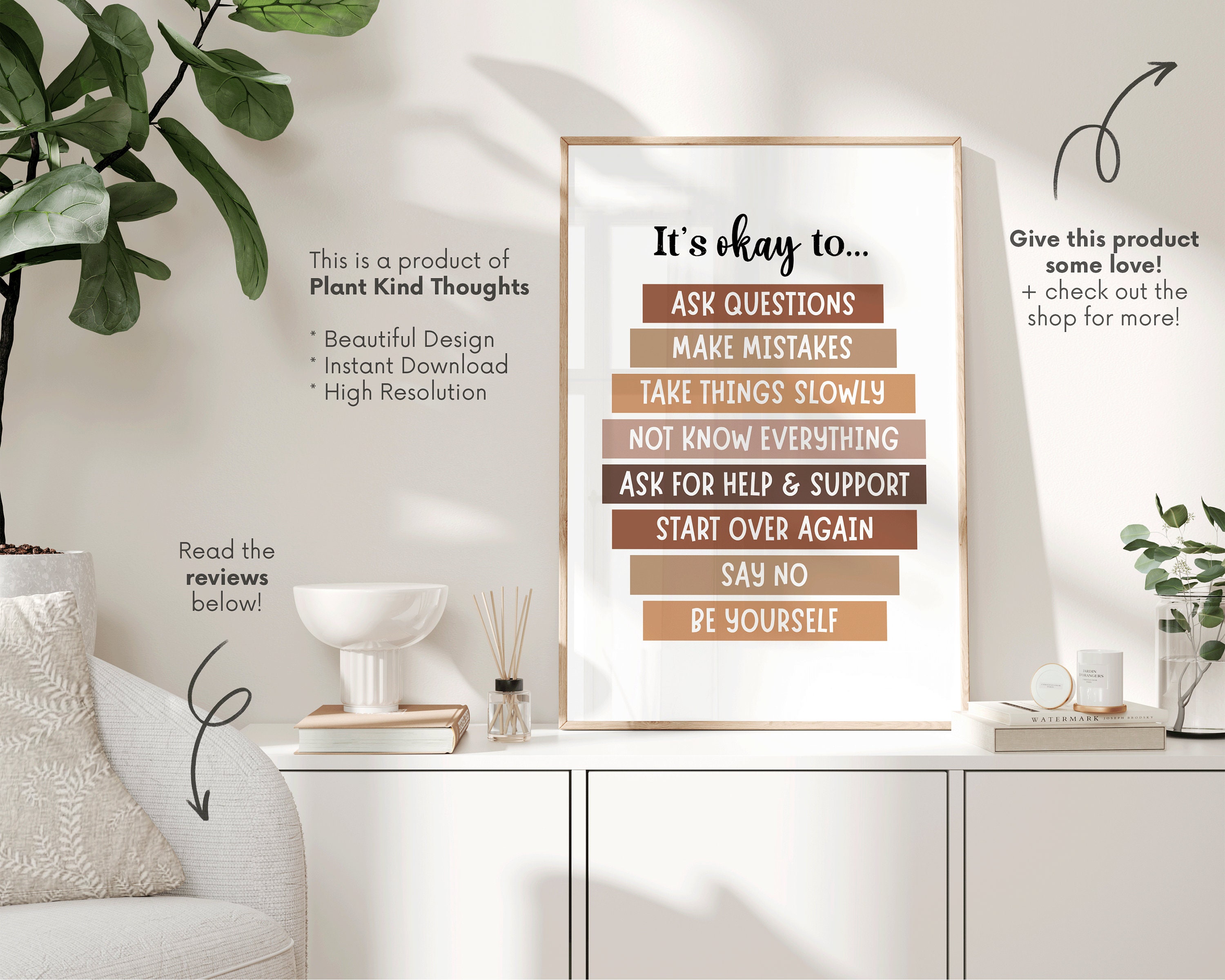 IT'S OKAY Mental Health Poster Printable Classroom Decor - Etsy