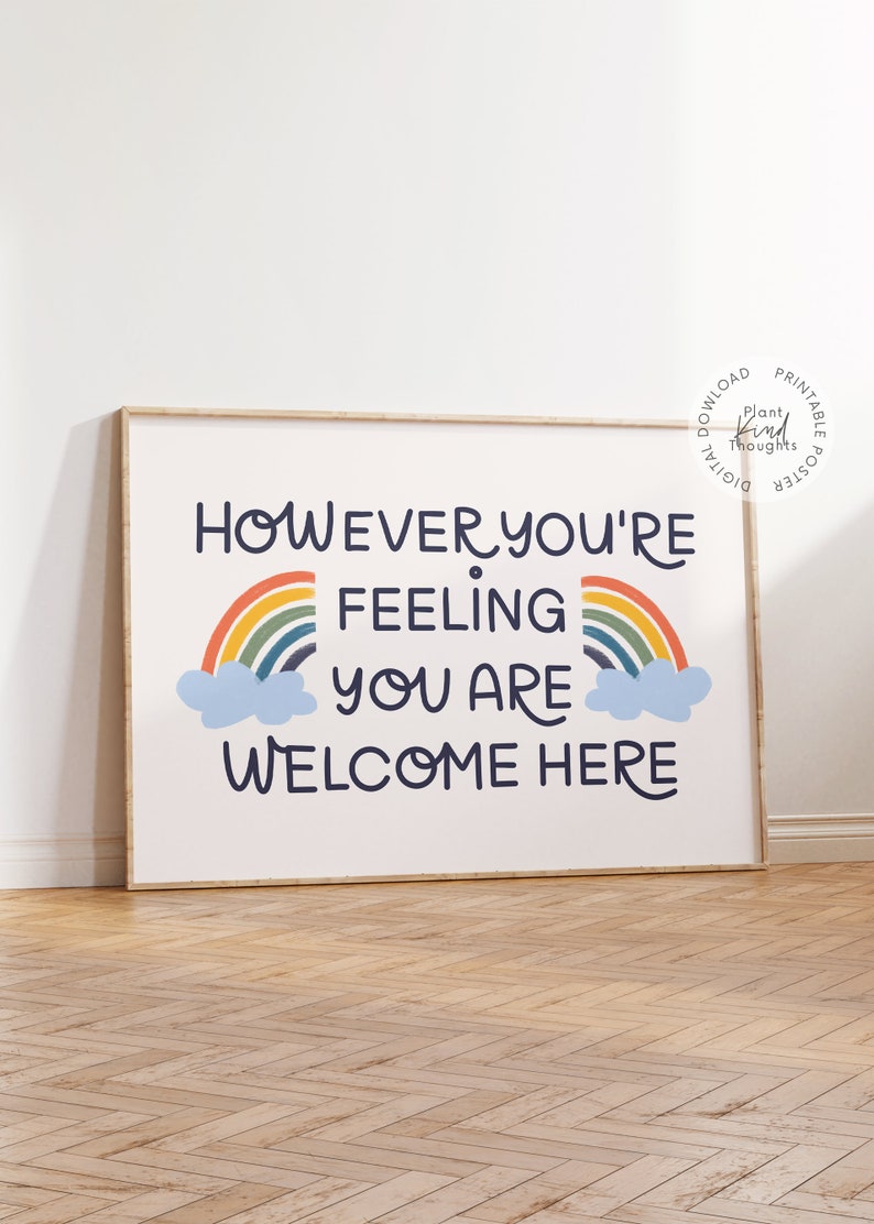 YOU ARE WELCOME Here Mental Health Poster: Counseling Sign - Etsy