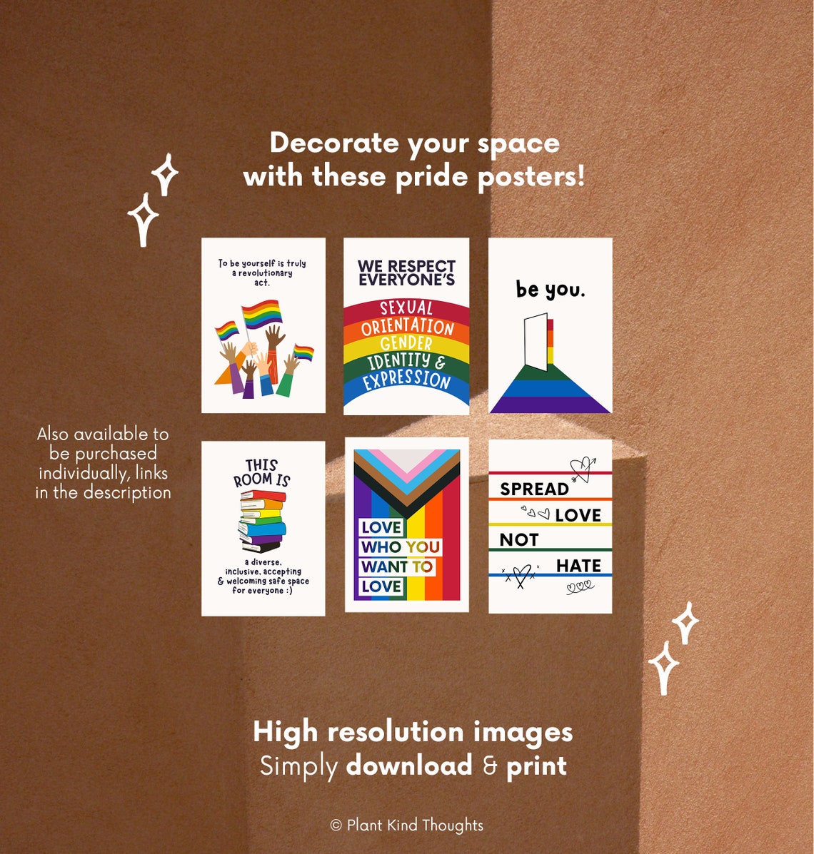 LGBT PRIDE Month CLASSROOM Posters Bundle of 6: Inclusive Safe | Etsy