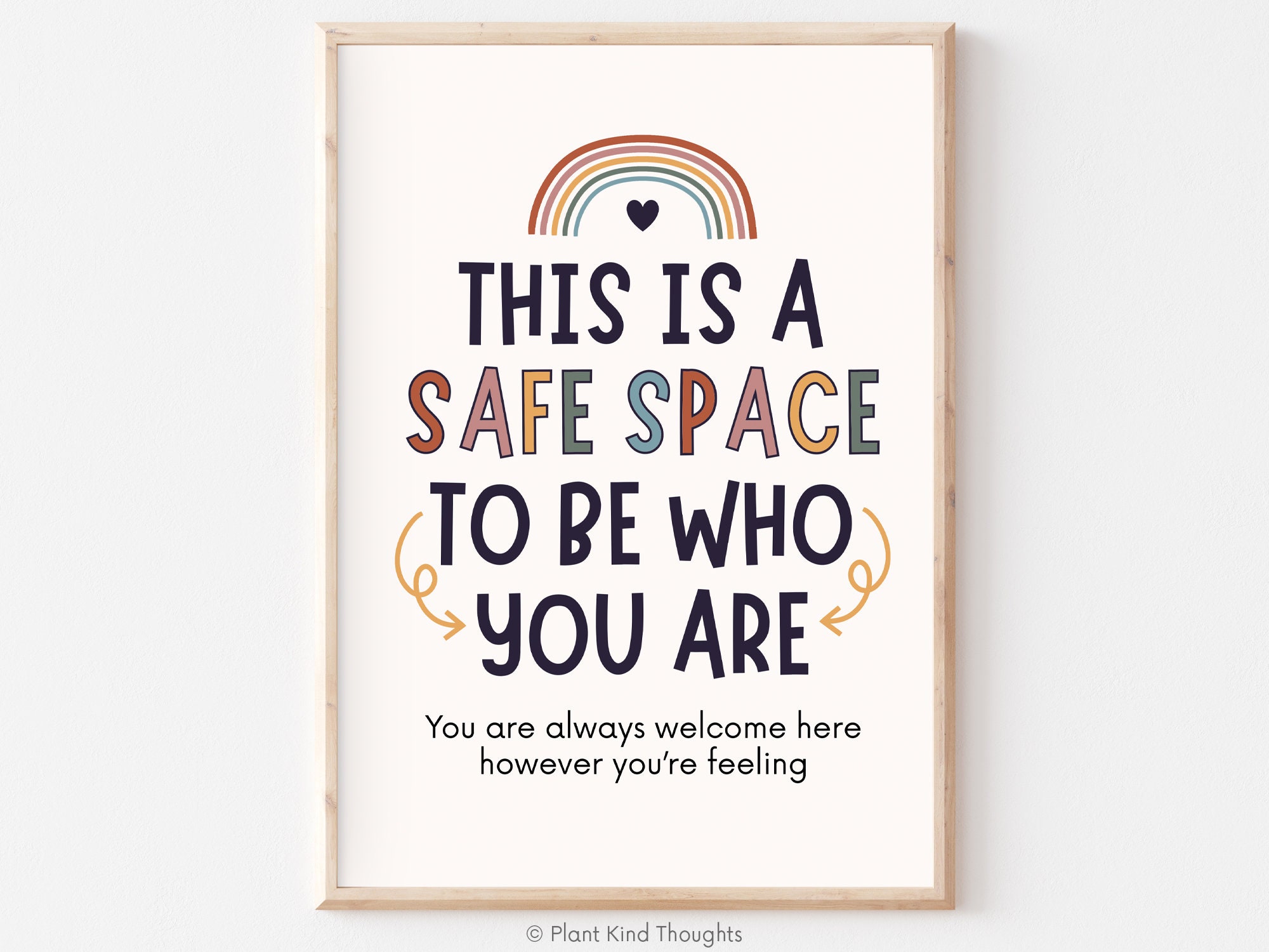 SAFE SPACE Mental Health Poster: Counseling Sign School | Etsy Australia