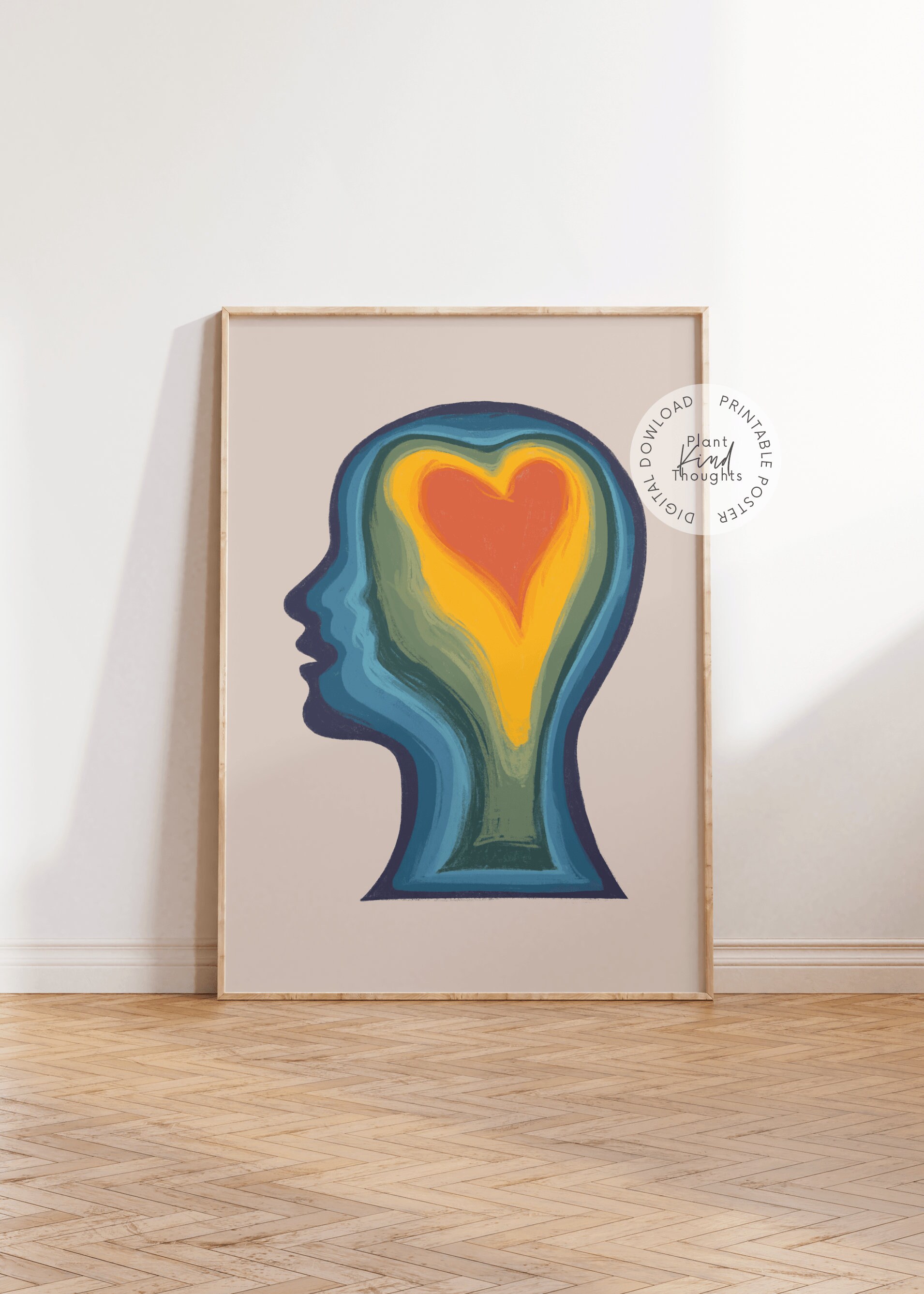 RAINBOW MIND Mental Health Poster: Kind Mind School Counselor - Etsy