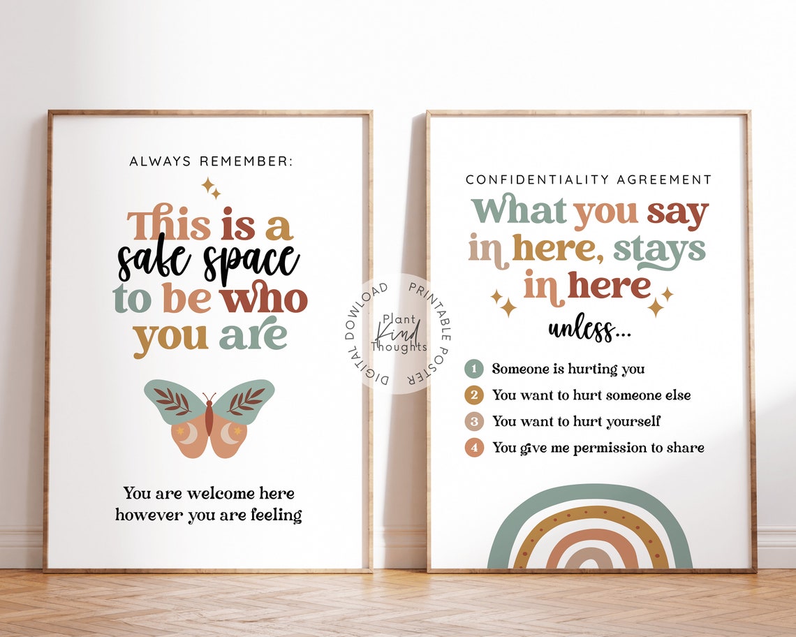 COUNSELING OFFICE Confidentiality Agreement Poster & Safe - Etsy