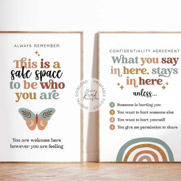 You Are Safe Here Poster - Etsy