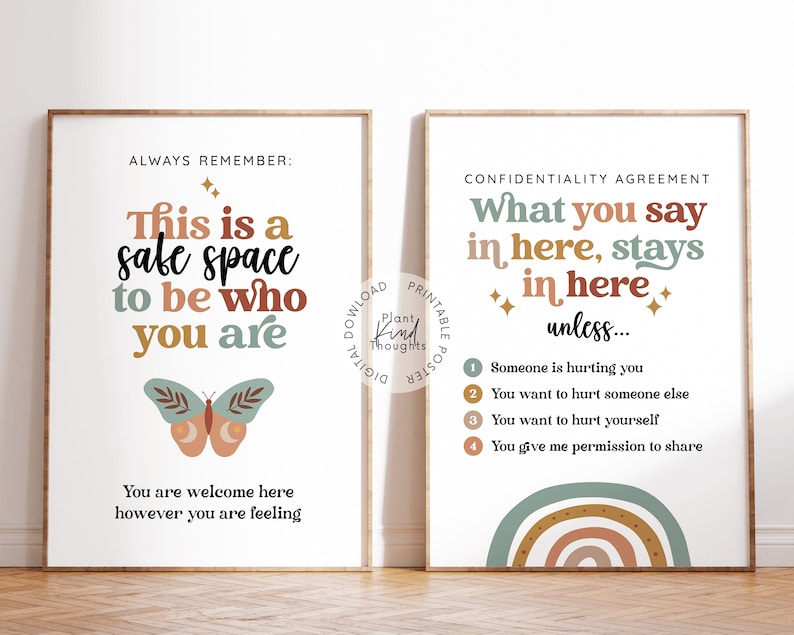 COUNSELING OFFICE Confidentiality Agreement Poster & Safe - Etsy