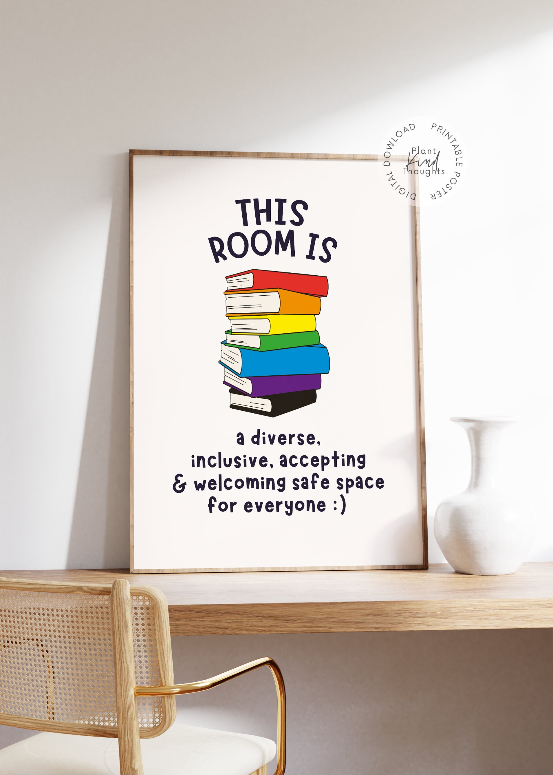 Safe Space PRIDE Classroom Poster: Inclusive LGBTQ Safe Space - Etsy