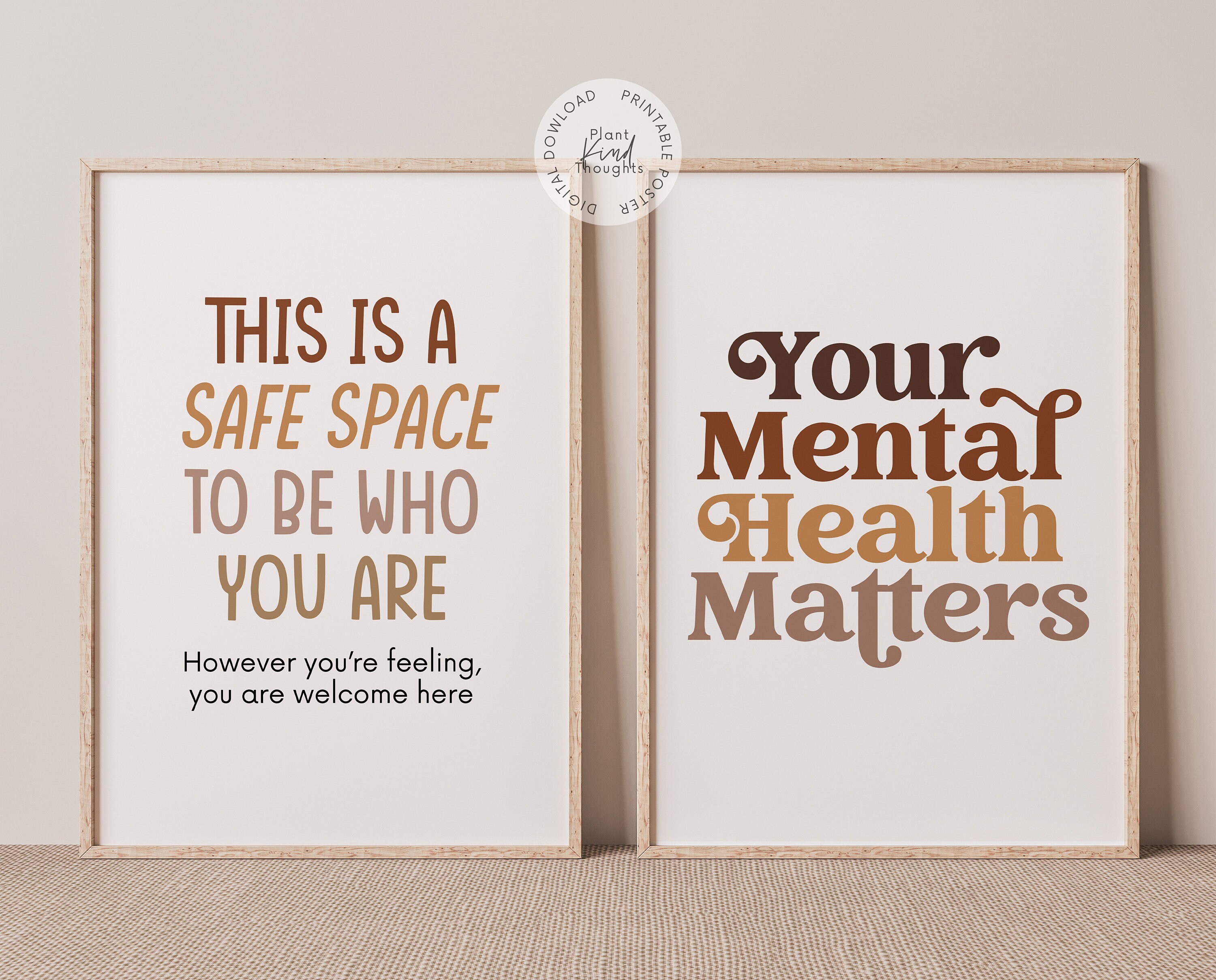 BUNDLE 6 Mental Health Posters: BOHO School Counselor Office - Etsy