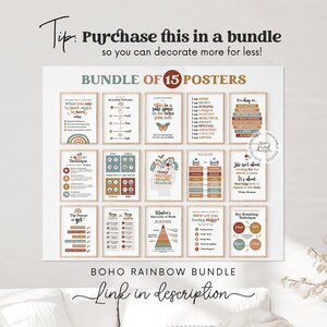 THINK Poster Counseling Office School Counselor Office Decor Boho ...