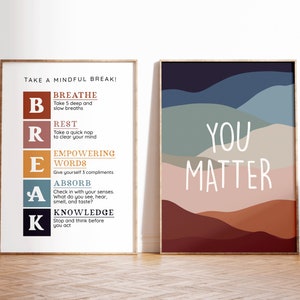 20 RAINBOW School Counseling Posters Bundle School Counselor Office ...