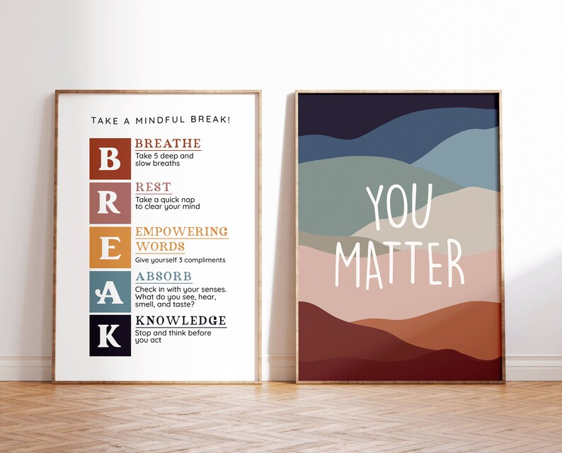 20 RAINBOW School Counseling Posters Bundle School Counselor Office ...