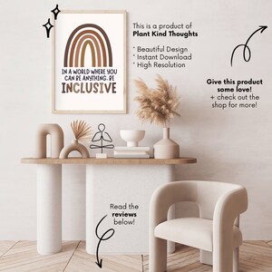 Be Inclusive DIVERSITY Classroom Poster: Inclusive Human Equality ...