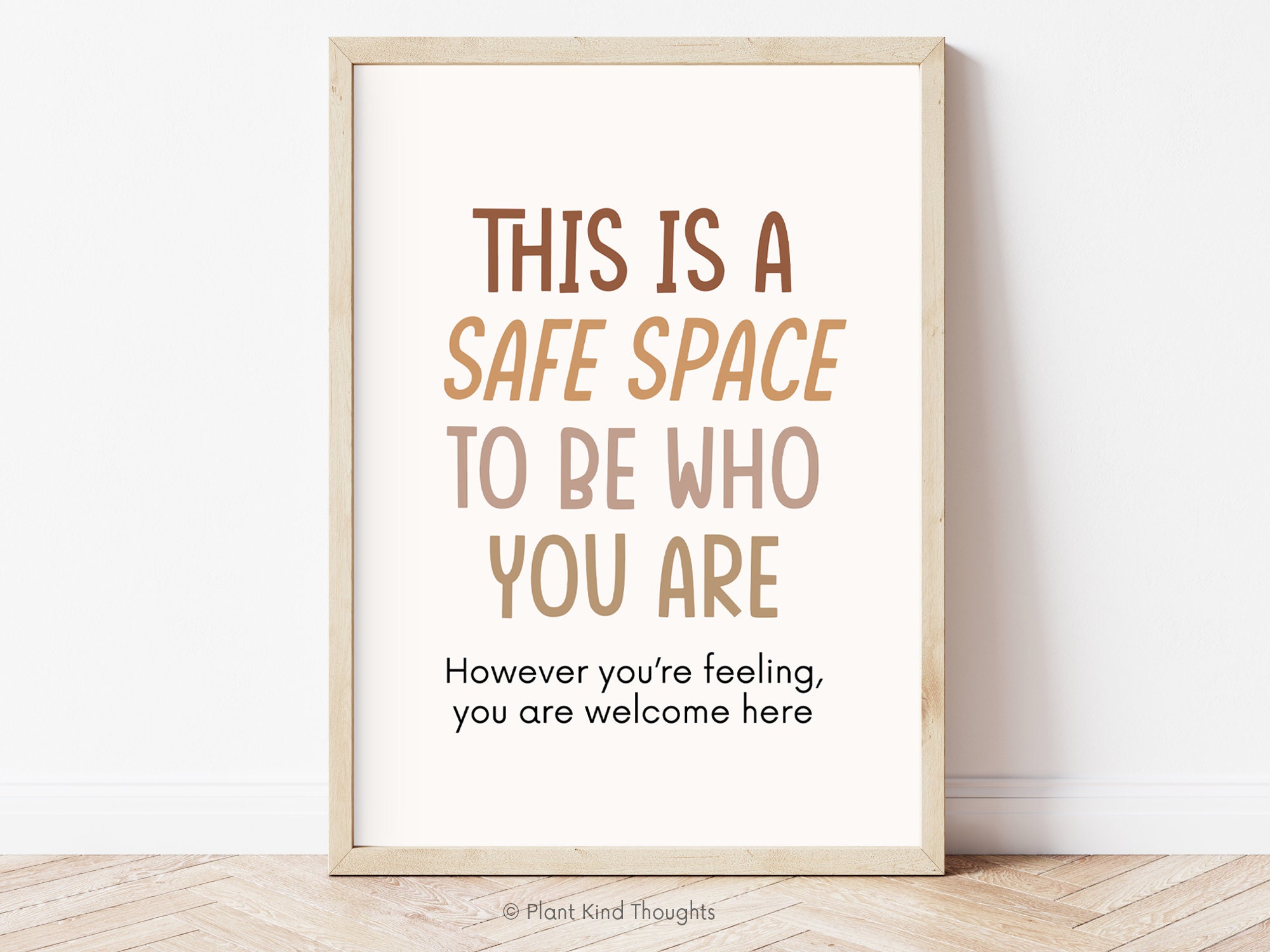SAFE SPACE Mental Health Poster: Counseling Sign School | Etsy