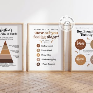 15 BOHO Counseling Posters Bundle School Counselor Office Decor School ...