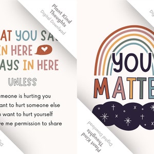 BUNDLE OF 10 Mental Health Posters: School Counselor Office | Etsy