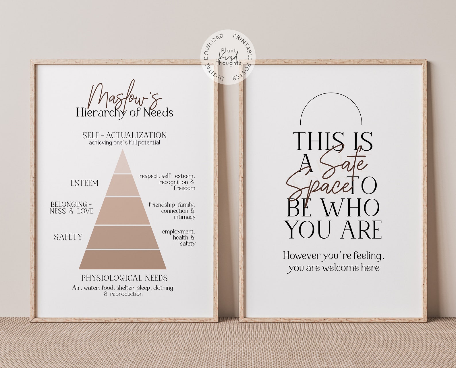 MINIMAL Therapy Office Decor Bundle School Counselor Office Decor ...