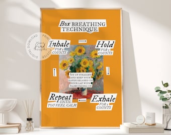 Mental Health Poster GROUNDING TECHNIQUES Reminder, School Counselor ...