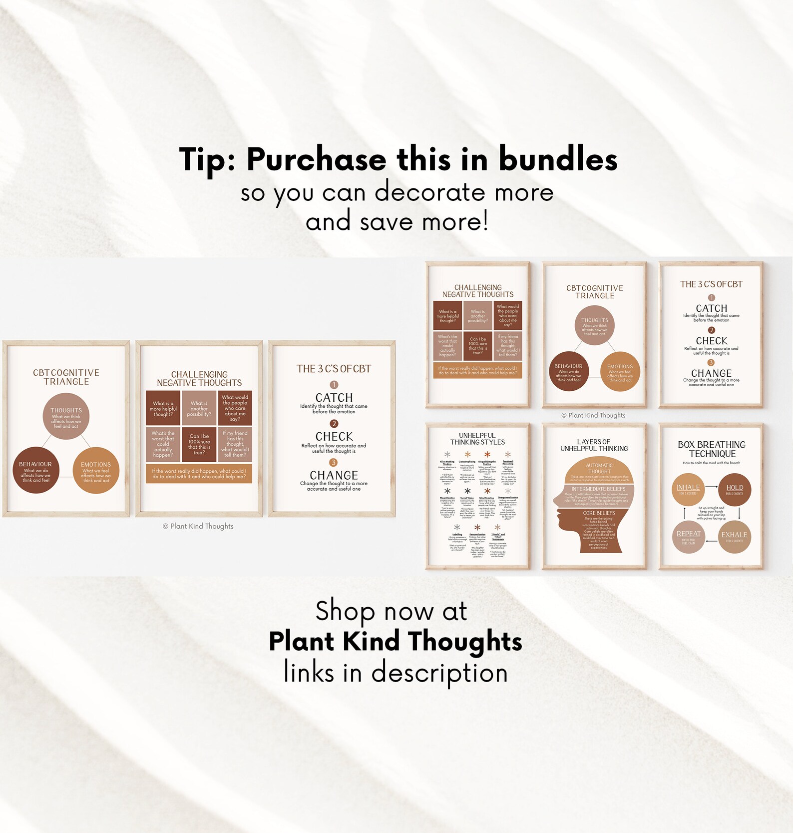 CBT UNHELPFUL THINKING Styles: Cognitive Distortions Therapist Office ...