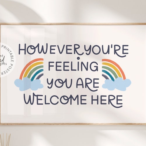 SAFE SPACE Mental Health Poster: Counseling Sign School - Etsy