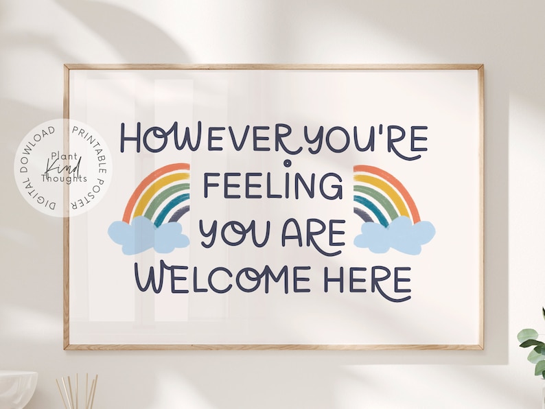YOU ARE WELCOME Here Mental Health Poster: Counseling Sign - Etsy