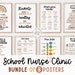 8 SCHOOL NURSE Office Decor School Clinic School Nurse Posters School ...