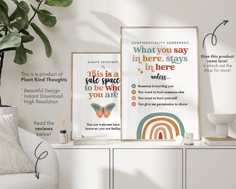 COUNSELING OFFICE Confidentiality Agreement Poster & Safe - Etsy