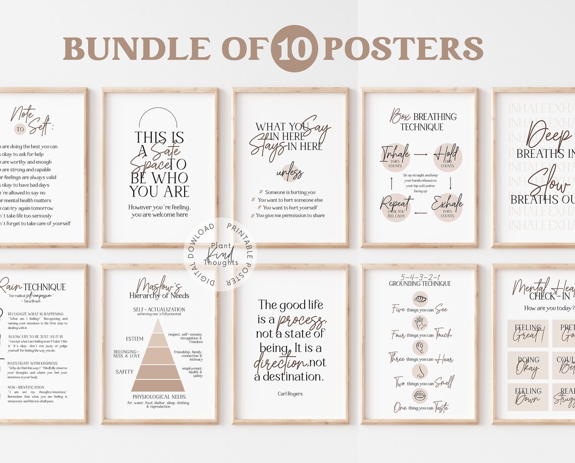 10 COUNSELING Poster BUNDLE: MINIMAL School Counselor Office - Etsy