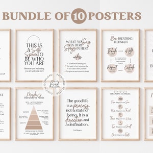 10 COUNSELING Poster BUNDLE: MINIMAL School Counselor Office Decor ...