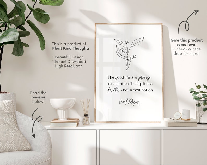 CARL ROGERS Quote: Therapy Office Decor School Counselor - Etsy