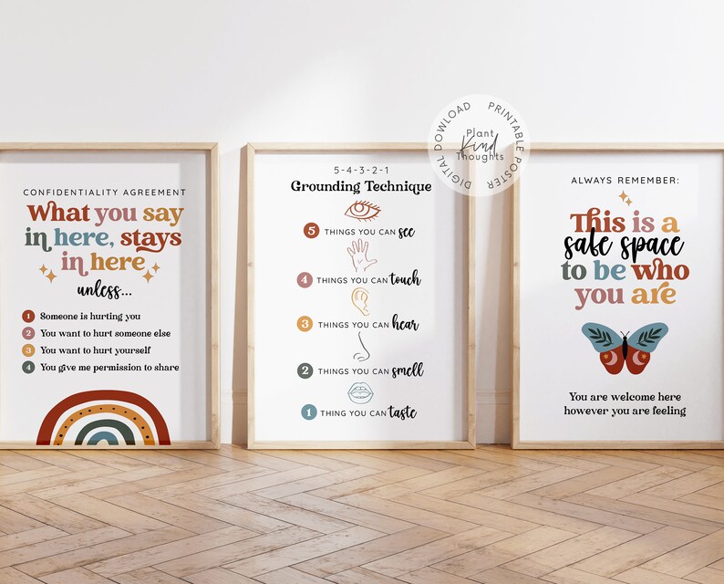 15 RAINBOW Counseling Posters Bundle School Counselor Office - Etsy