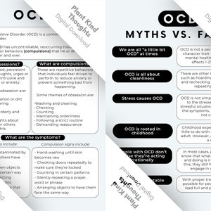 OCD Mental Health Poster: Obsessive Compulsive Disorder Therapist ...