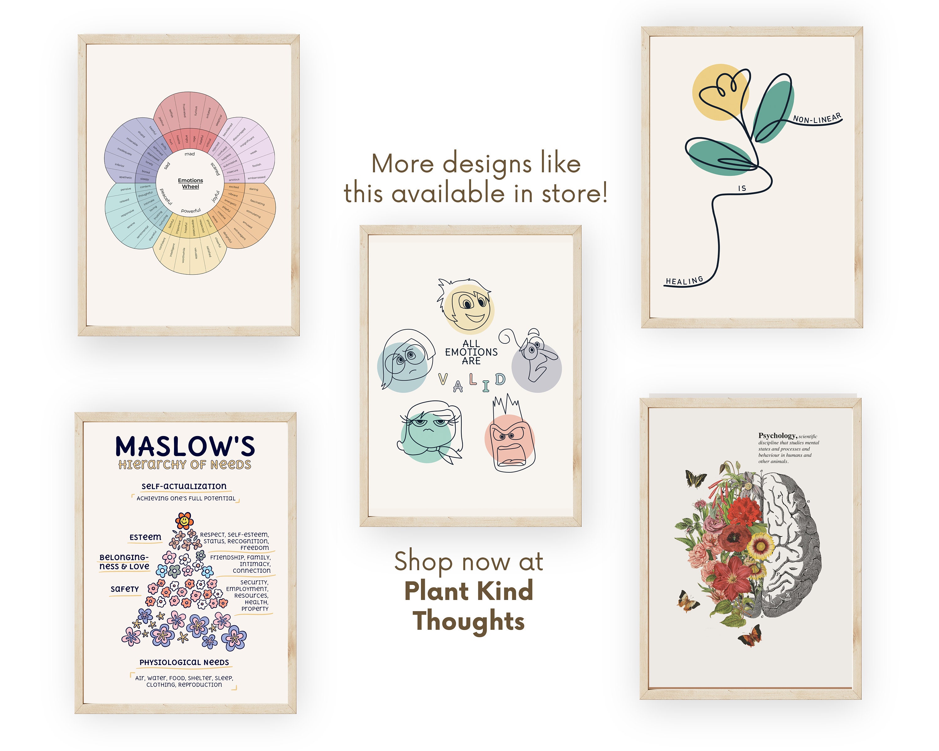 FLORAL PSYCHOLOGY Poster: Psychology Gift for Psychologist - Etsy