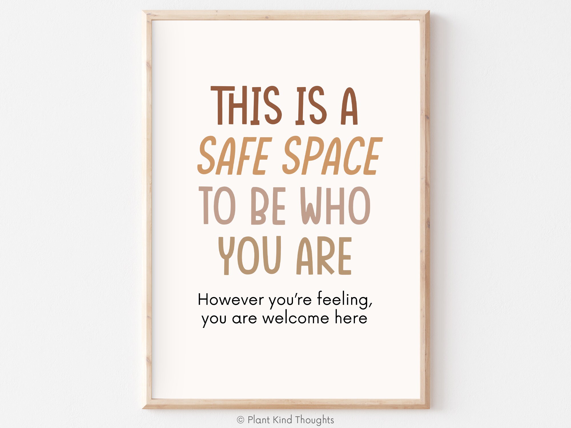 SAFE SPACE Mental Health Poster: Counseling Sign School | Etsy