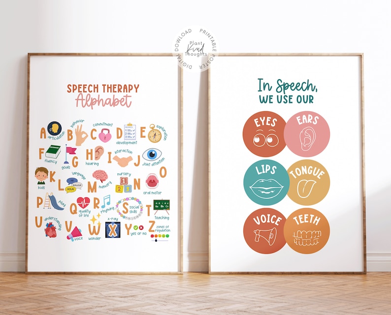 15 SPEECH THERAPY Room Decor Speech Therapy Poster Speech Language ...