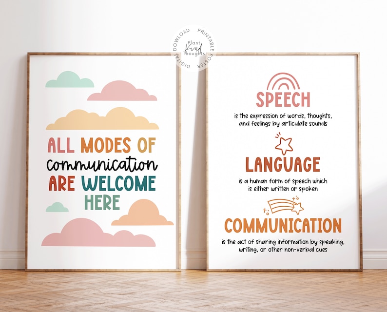10 SPEECH THERAPY Room Decor Speech Therapy Poster Speech - Etsy